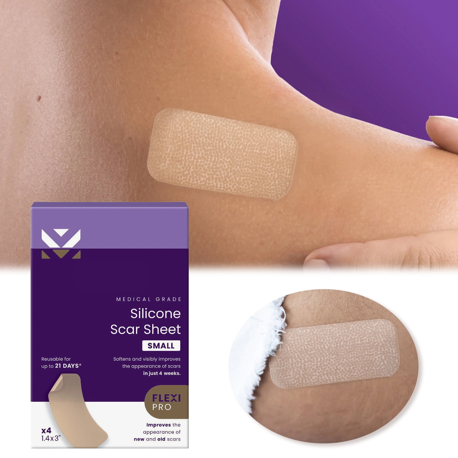 Mederma Medical Grade Silicone Scar Sheets; Improves The Appearance of ...