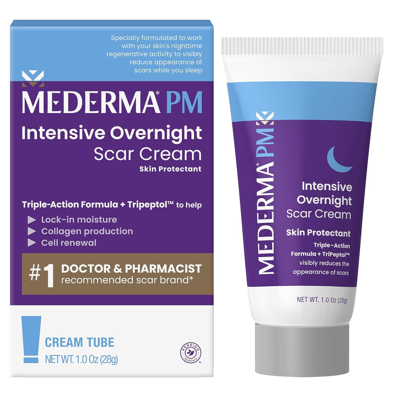 Mederma PM Intensive Scar Therapy - Night-Activated Scar Fading Cream ...