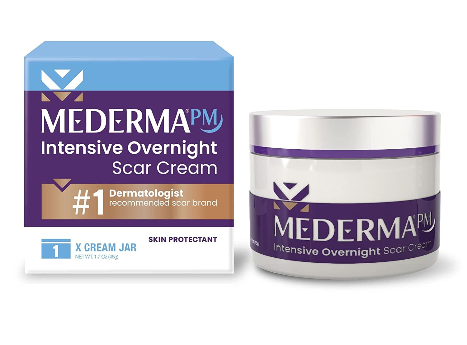 Mederma PM Intensive Overnight Scar Cream, Clinically Proven, Reduces ...