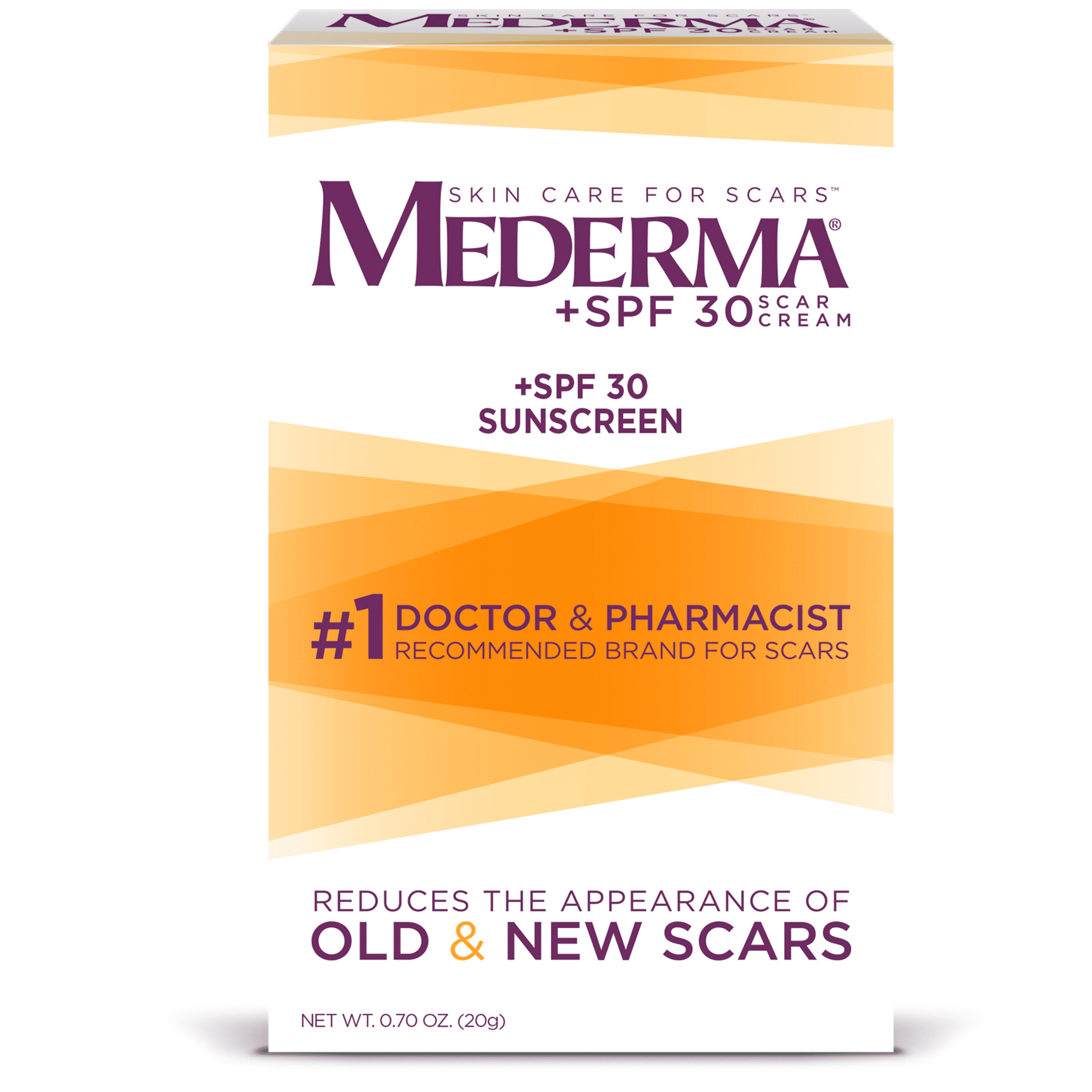 Mederma Skin Care Scar Cream + SPF 30 Protection & Burn Treatment, 0.7 ...