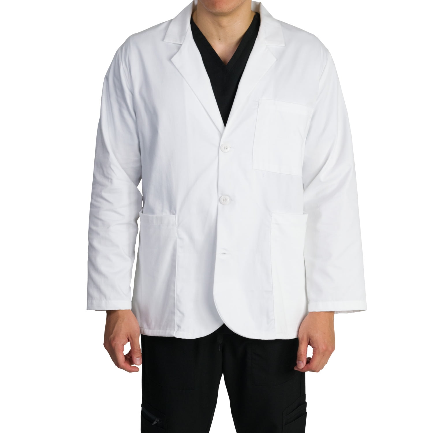 Medgear Unisex Multi Pocket Consultation Lab Coat, White - Walmart.com