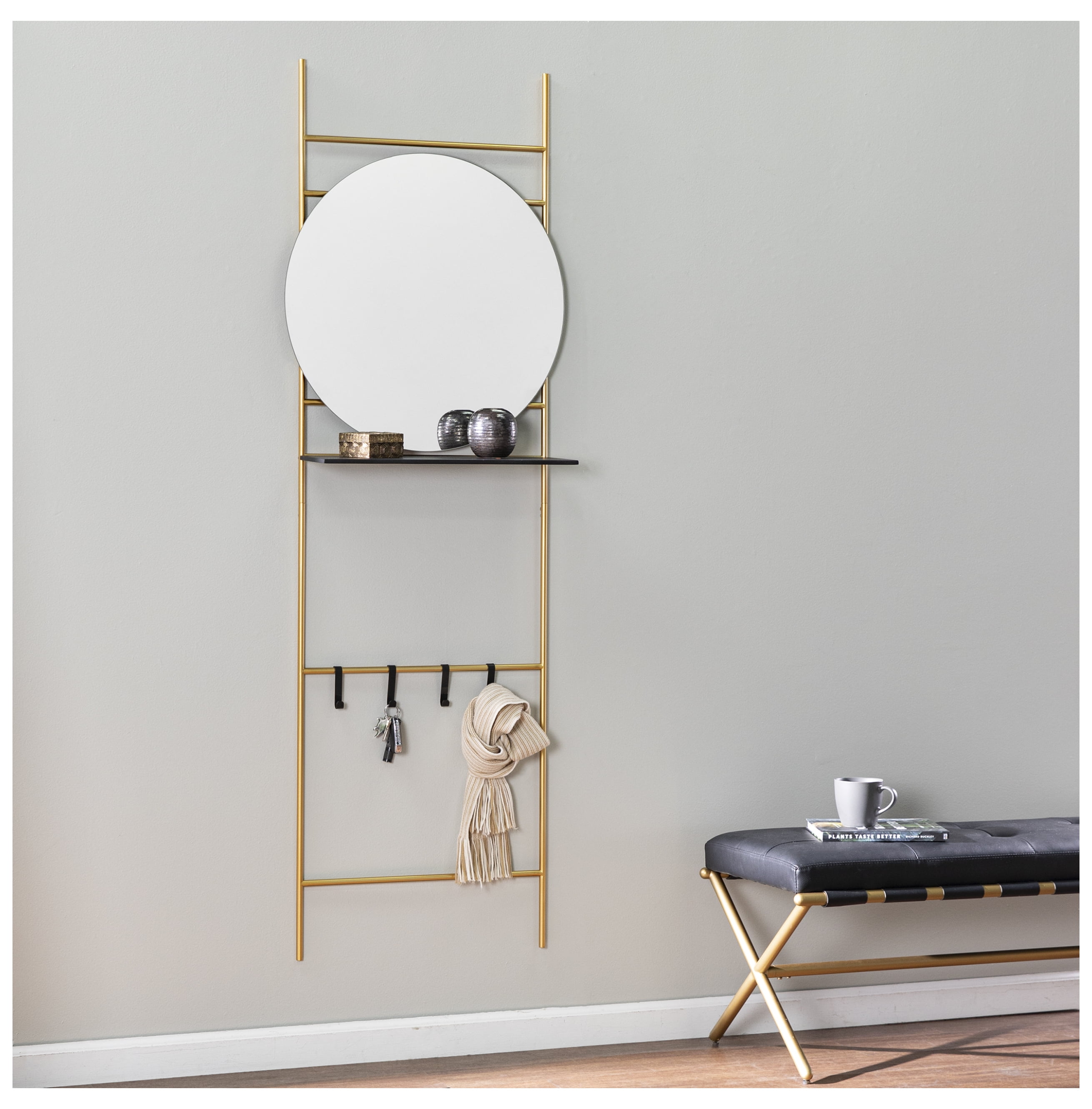 Medhurst Hall and Entry Organizer Gold + Iron - Walmart.com