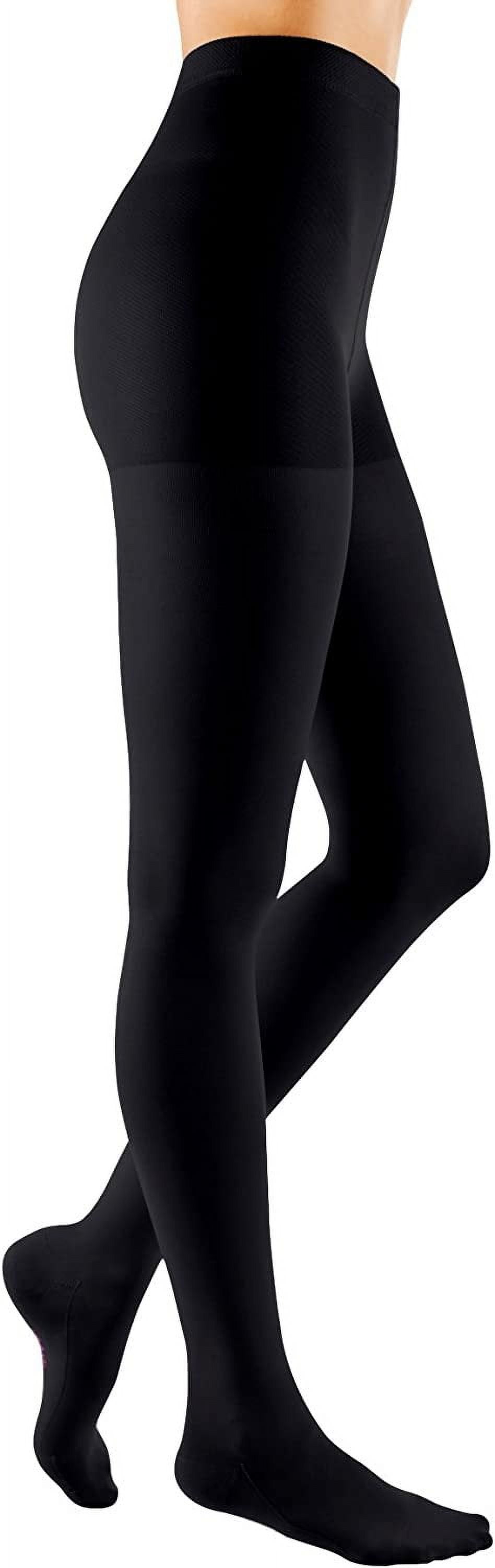 Medi Comfort Closed Toe Pantyhose -30-40 mmHg Petite Ebony I Petite 490 ...