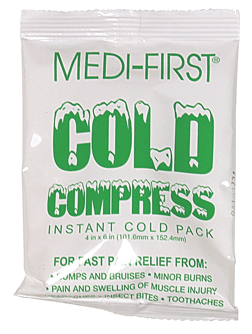Medi-First Instant Cold Pack,White,6In. x 4In. 7241M - Walmart.com