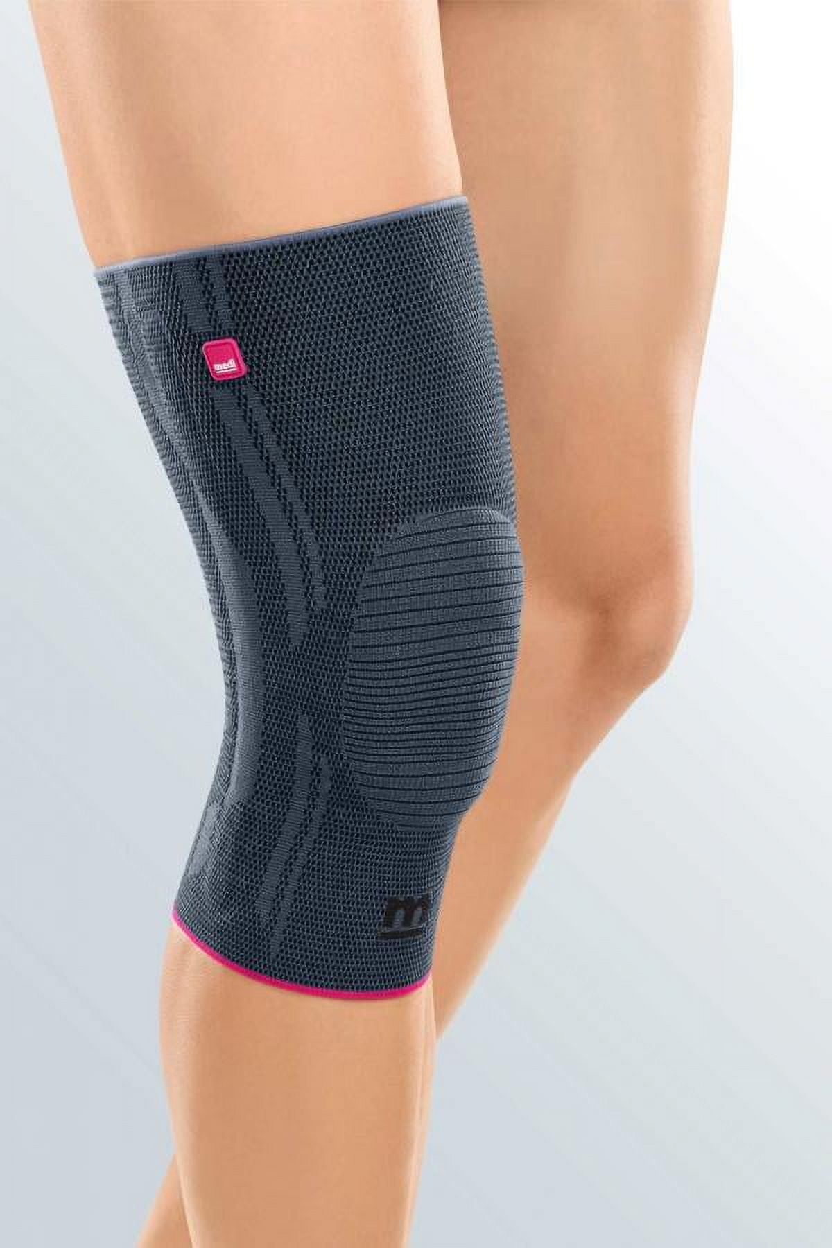 Medi Genumedi Knee Support w/Silcone Patella Ring Wide Silver VI ...