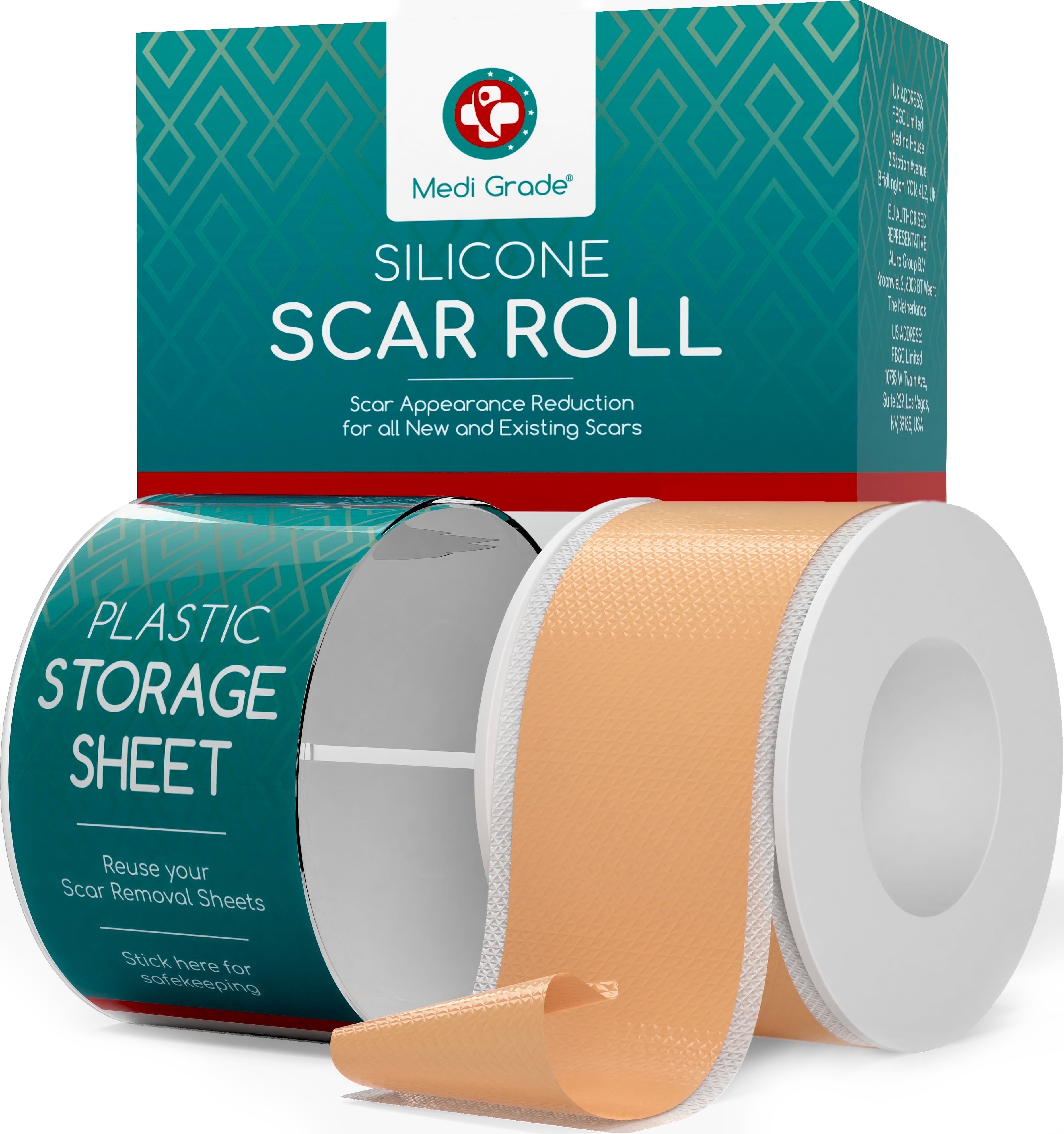 Medi Grade Silicone Skin Tape, 80 Inches Long – Reusable Soft Silicone ...