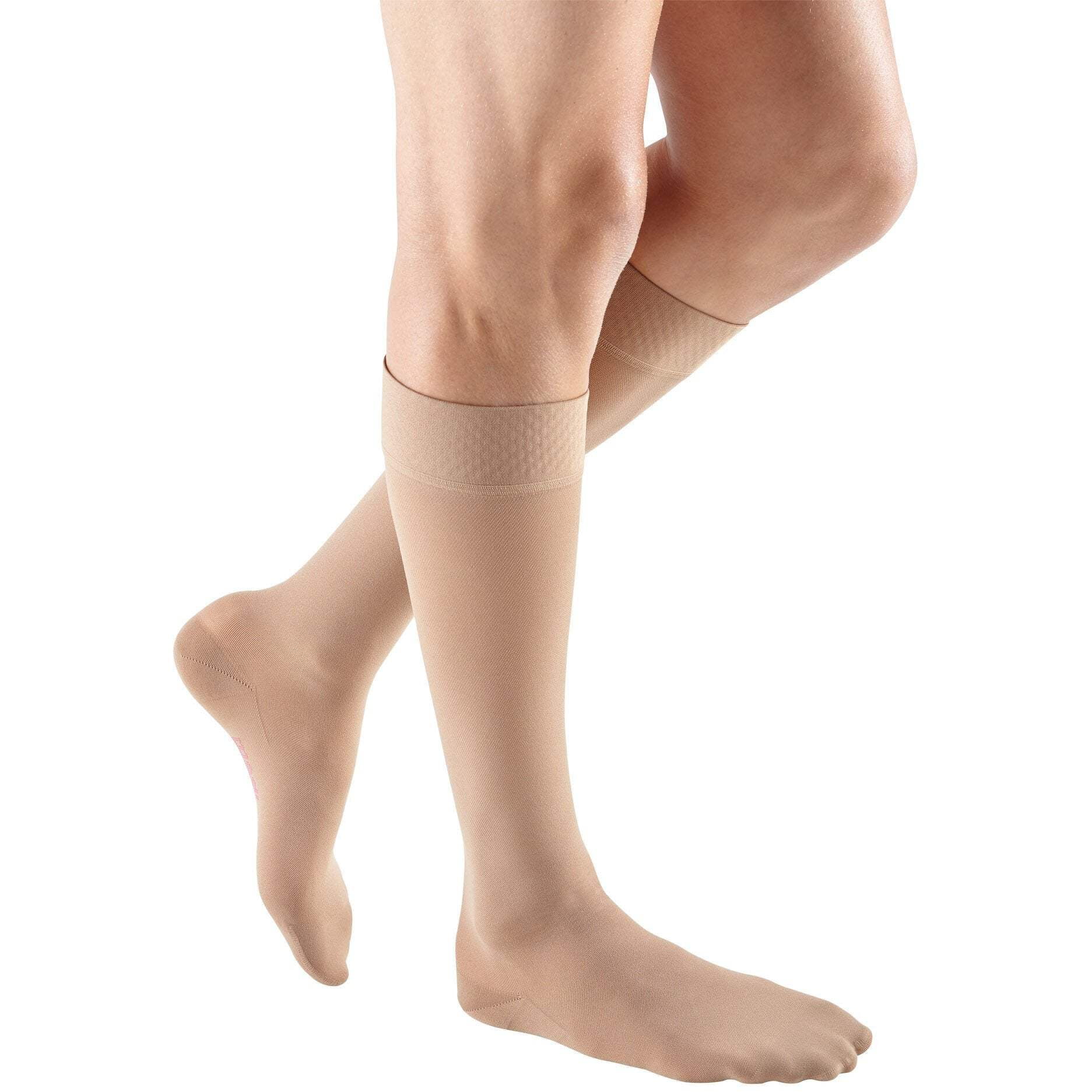 Medi Plus Calf Highs, Top Band, Petite, CT, 20-30mmHg (Size: V) Beige ...