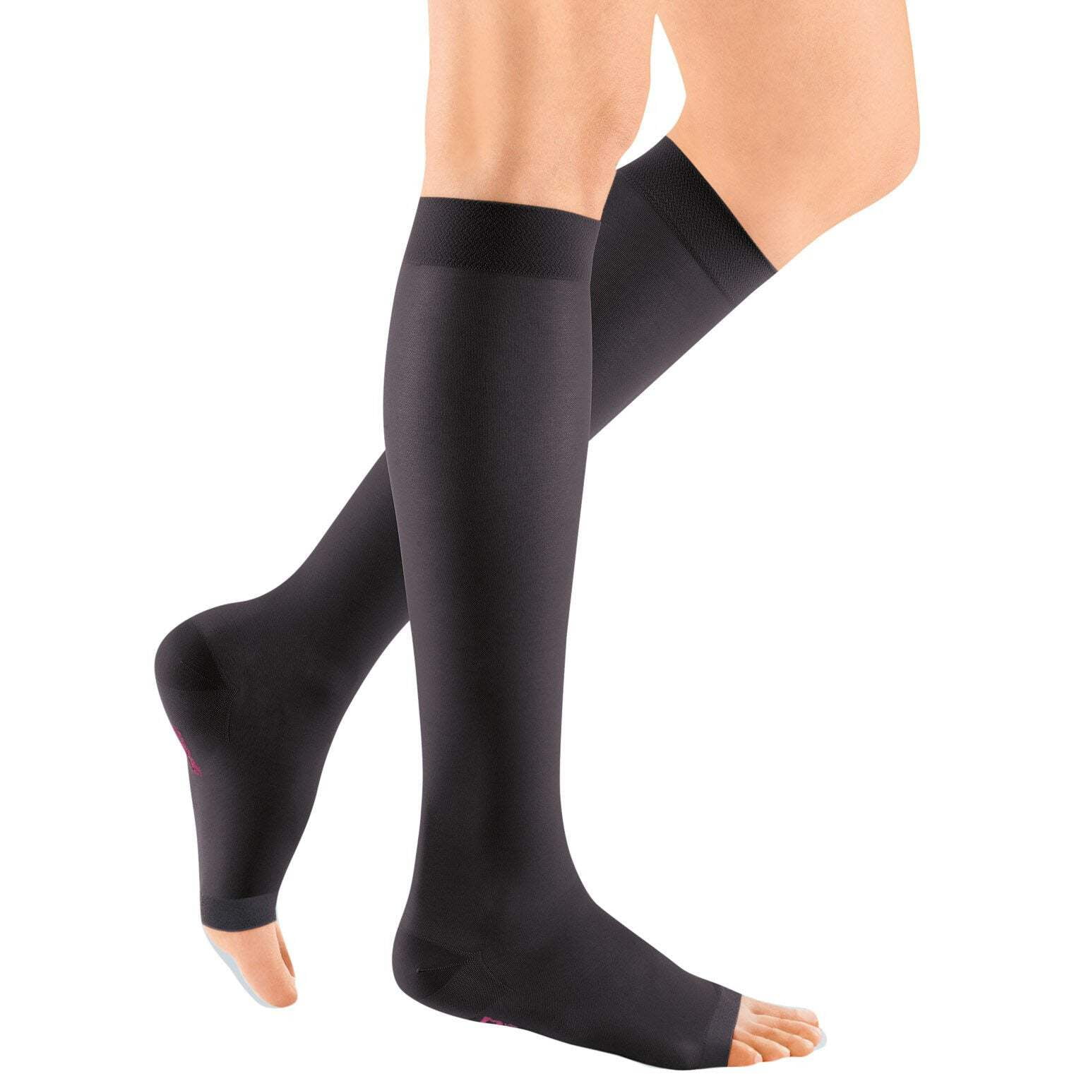 Medi Sheer & Soft Calf Highs, OT, (Size: VII) 15-20mmHg Ebony - Walmart.com