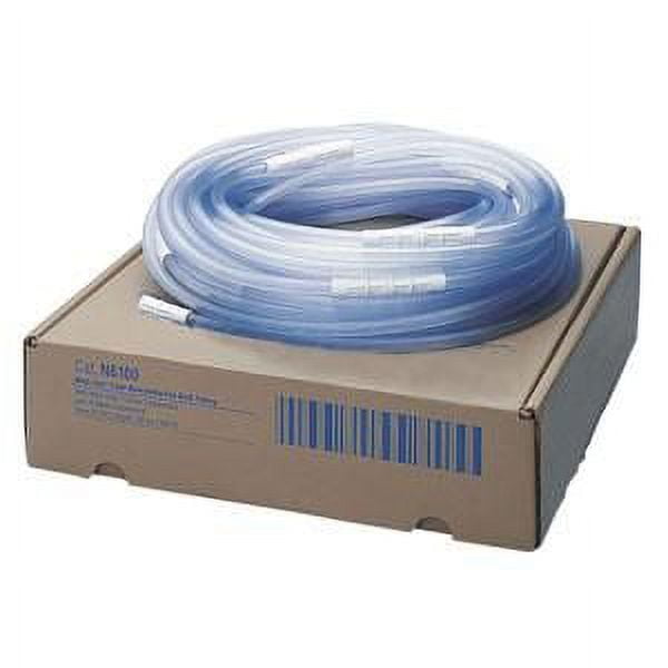 Medi-Vac Non-Conductive Suction Tubing with Maxi-Grip Connectors 3/16 In x 10 ft. L, Clear ...