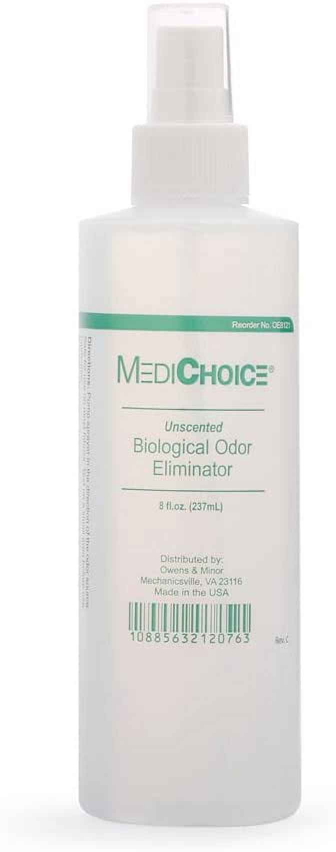 MediChoice Biological Odor Eliminator, Unscented, Pump Spray, 8 Oz ...