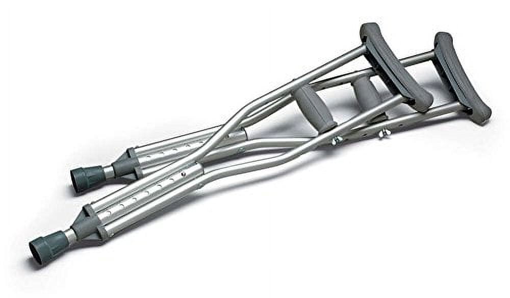 MediChoice Crutches, Adjustable, Aluminum Fits 5 Feet 10 Inches to 6 ...