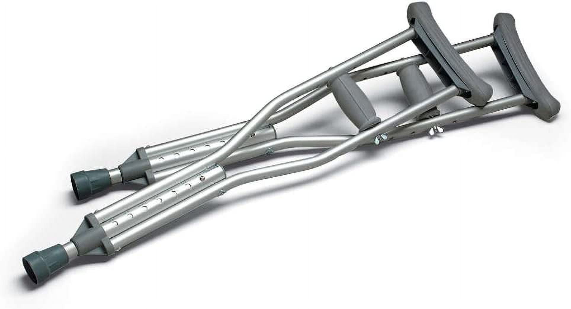 MediChoice Crutches, Aluminum, Adjustable, 5 Feet 2 Inches to 5 Feet 10 ...