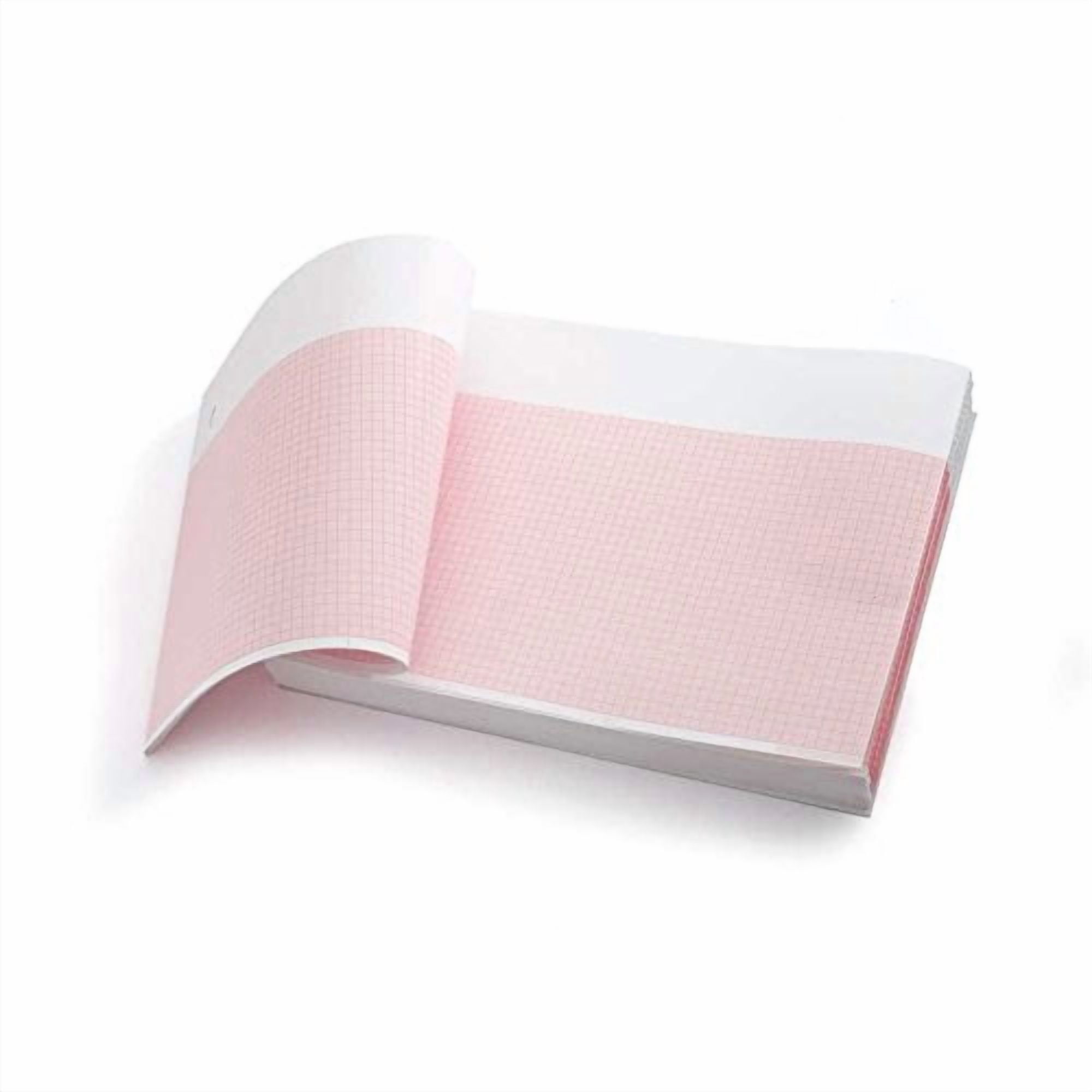 MediChoice ECG/EKG Chart Paper, 3 Channel Z-Fold, Red Grid Paper with ...