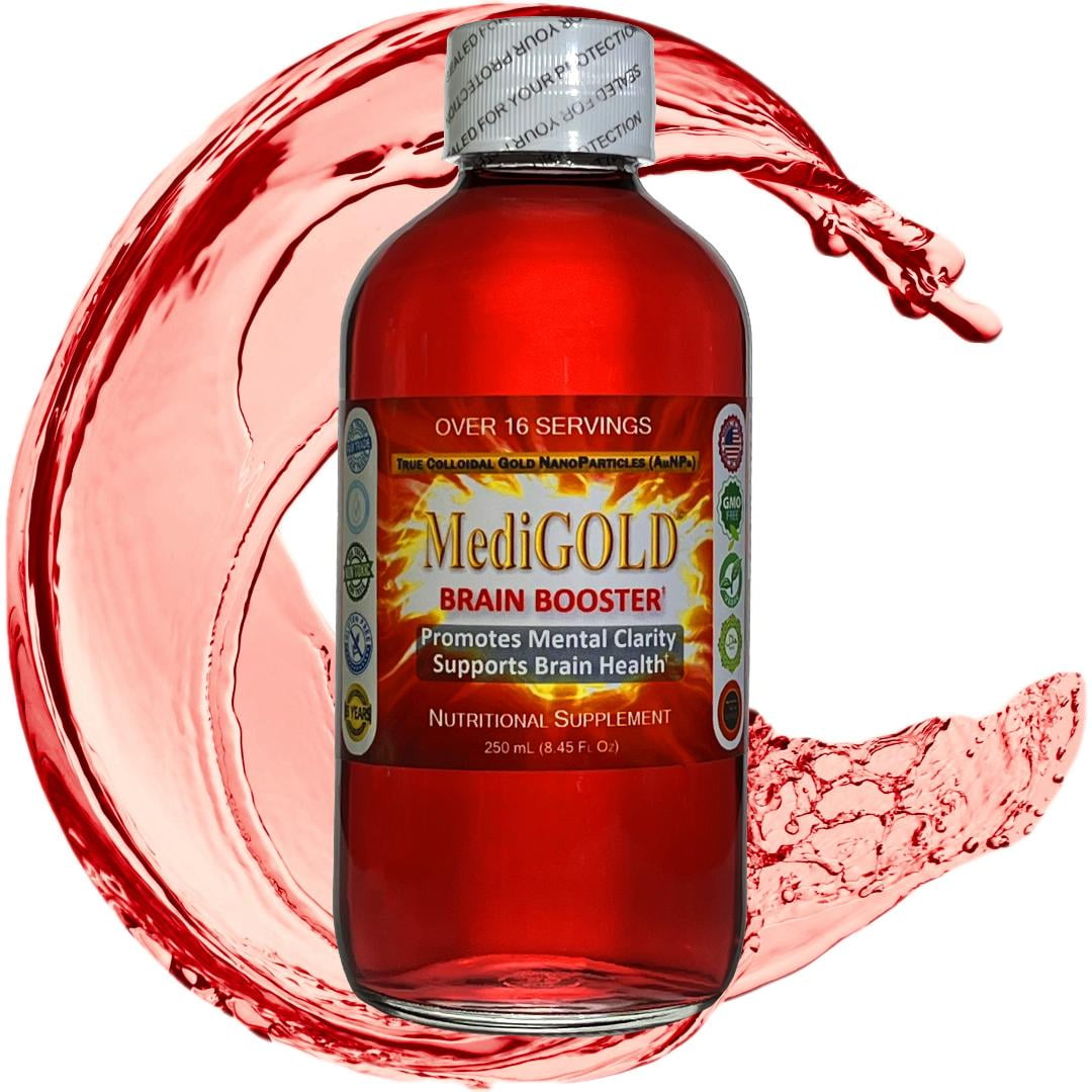 MediGOLD Brain Booster True Colloidal Gold AuNP Nutrient: 250 mL in ...