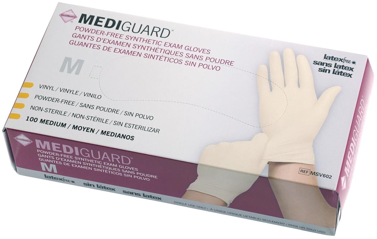 MediGuard First Aid Nurses Disposable Stretch Vinyl Synthetic Exam ...