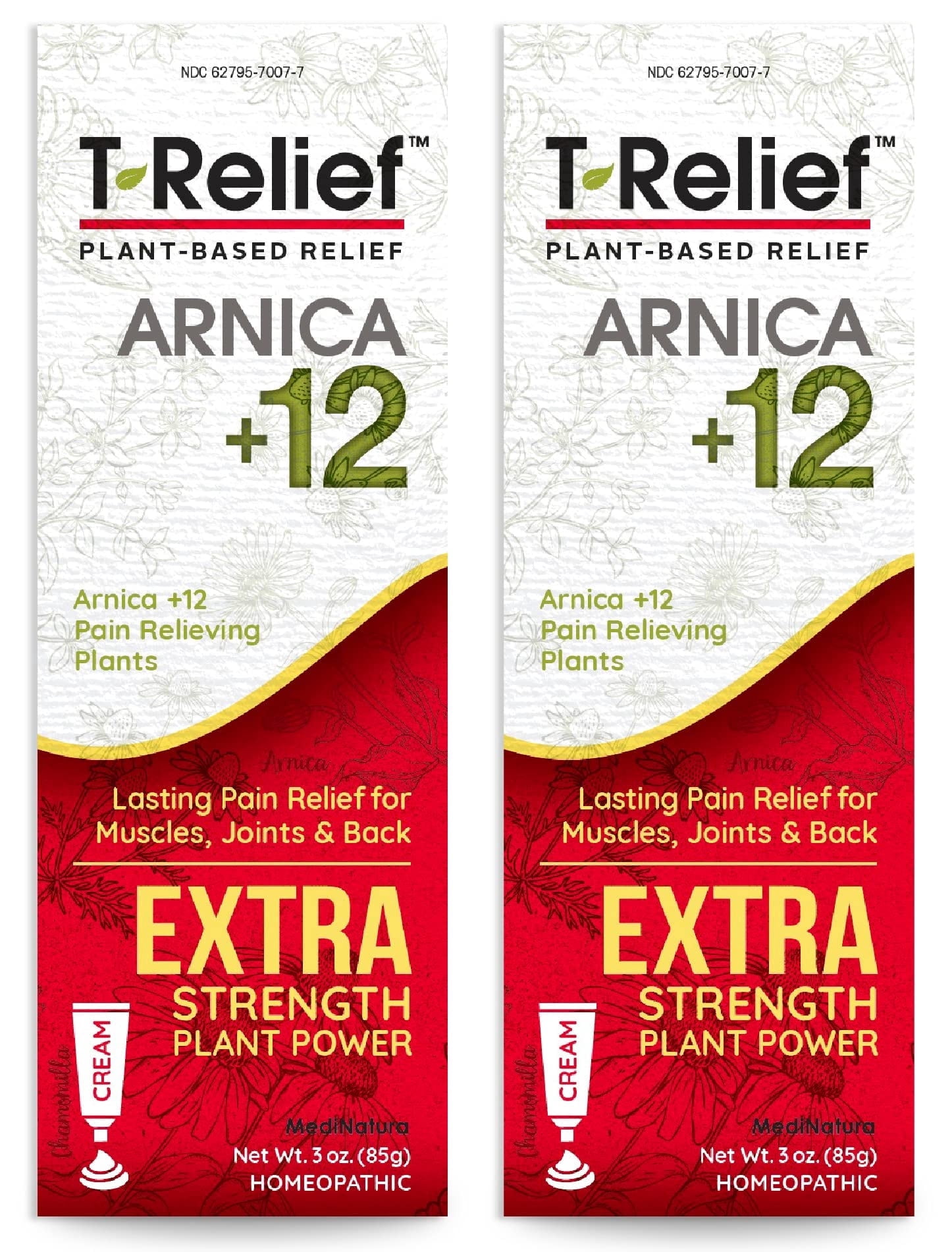 MediNatura T-Relief Extra Strength Cream Arnica +12 Natural Relieving ...