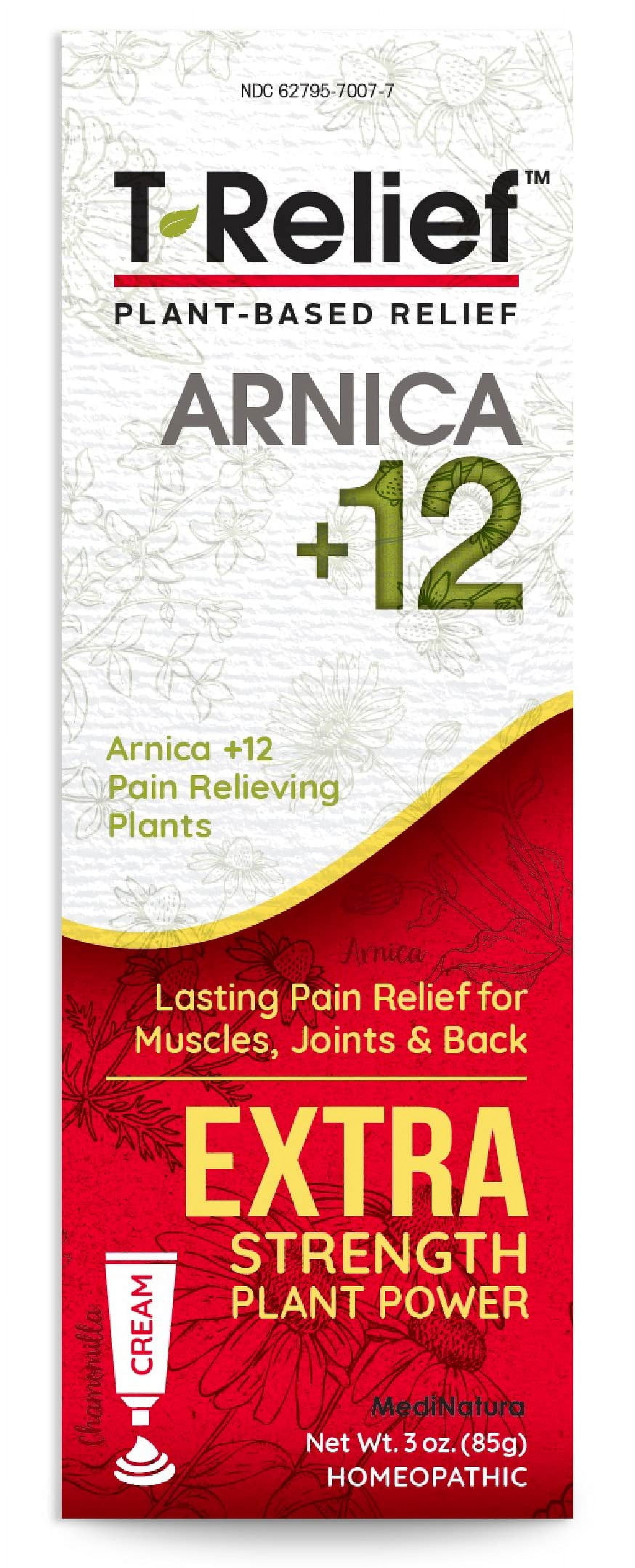 MediNatura T-Relief Extra Strength Pain Relief Arnica +12, Reliever for ...