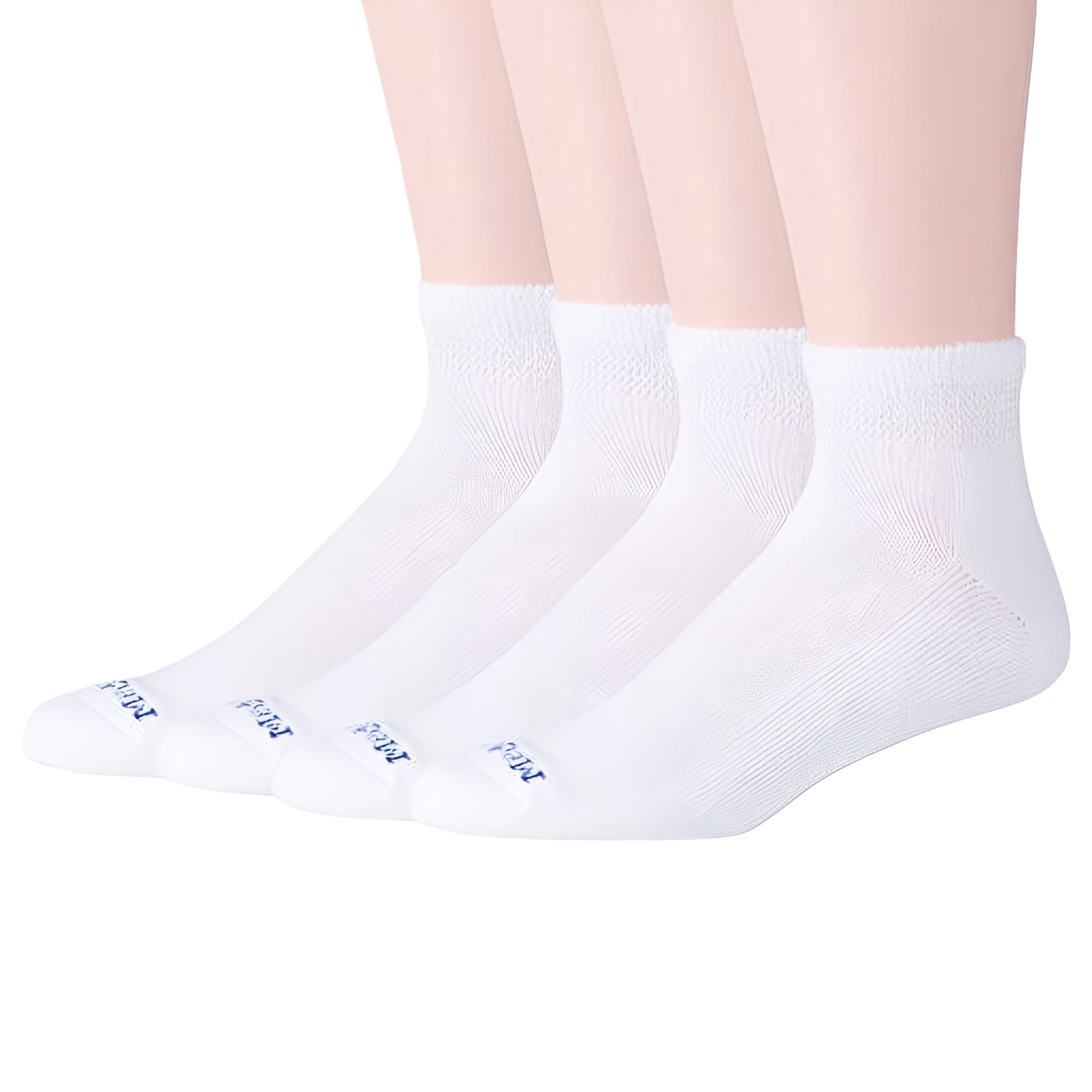MediPEDS Men's 8 Pack Diabetic Quarter Socks, Non-Binding Top, Cushion ...