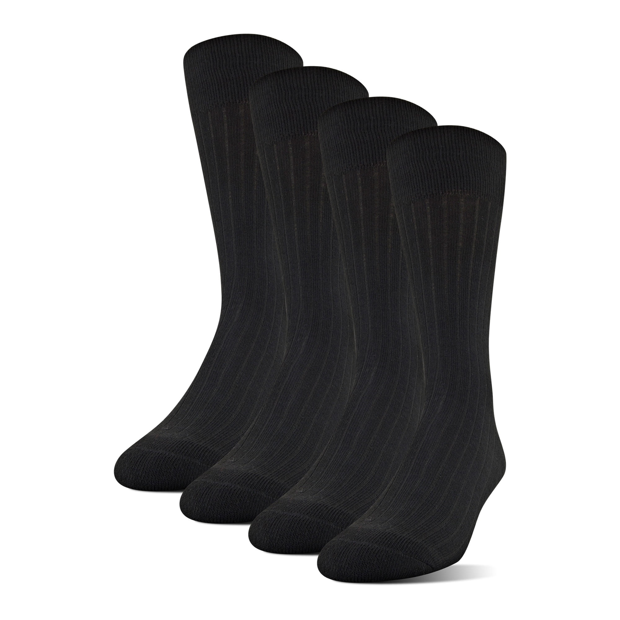 MediPeds Adult Men's Sorbtek® Polyester Dress Crew, X-Large, 4-Pack ...