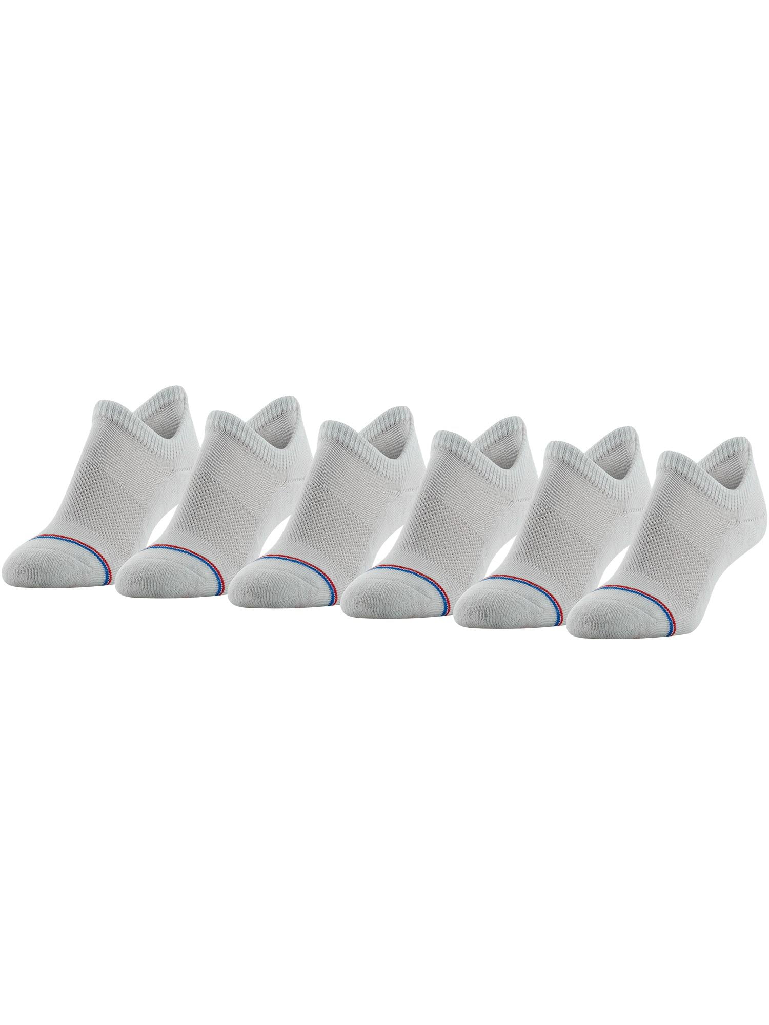 MediPeds Women's Half Cushion No Show Socks, 6 Pairs - Walmart.com