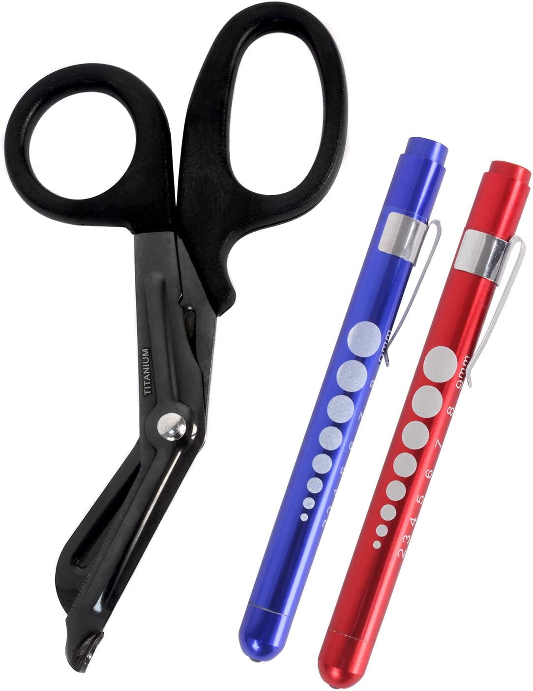 MediTac Autoclavable Titanium Bonded Bandage Shears 7 1/4" Bent Black ...