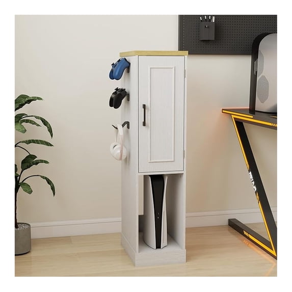 Media Cabinet, AV Media Stand Game Console Stand with Drawers Inside ...