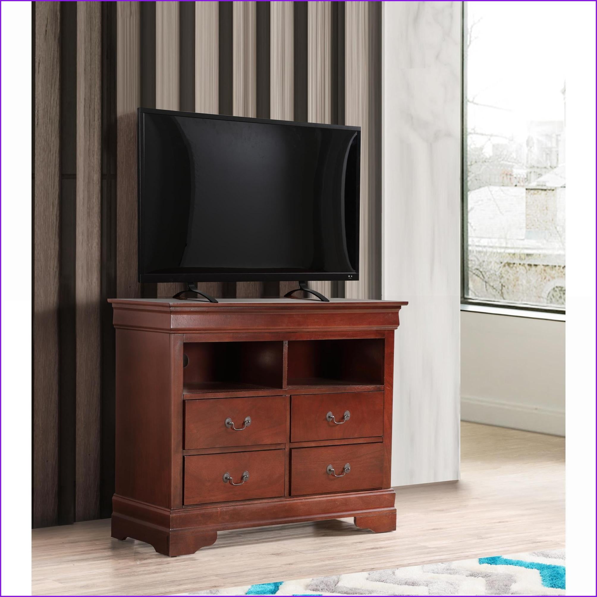 Media Chest, Traditional Louis Phillipe with Storage Drawers | Cherry ...