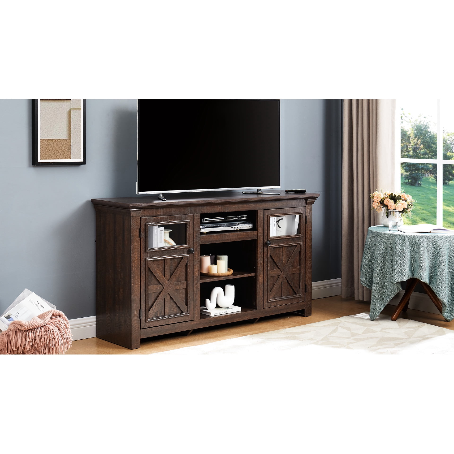 Media Console With Doors - 65