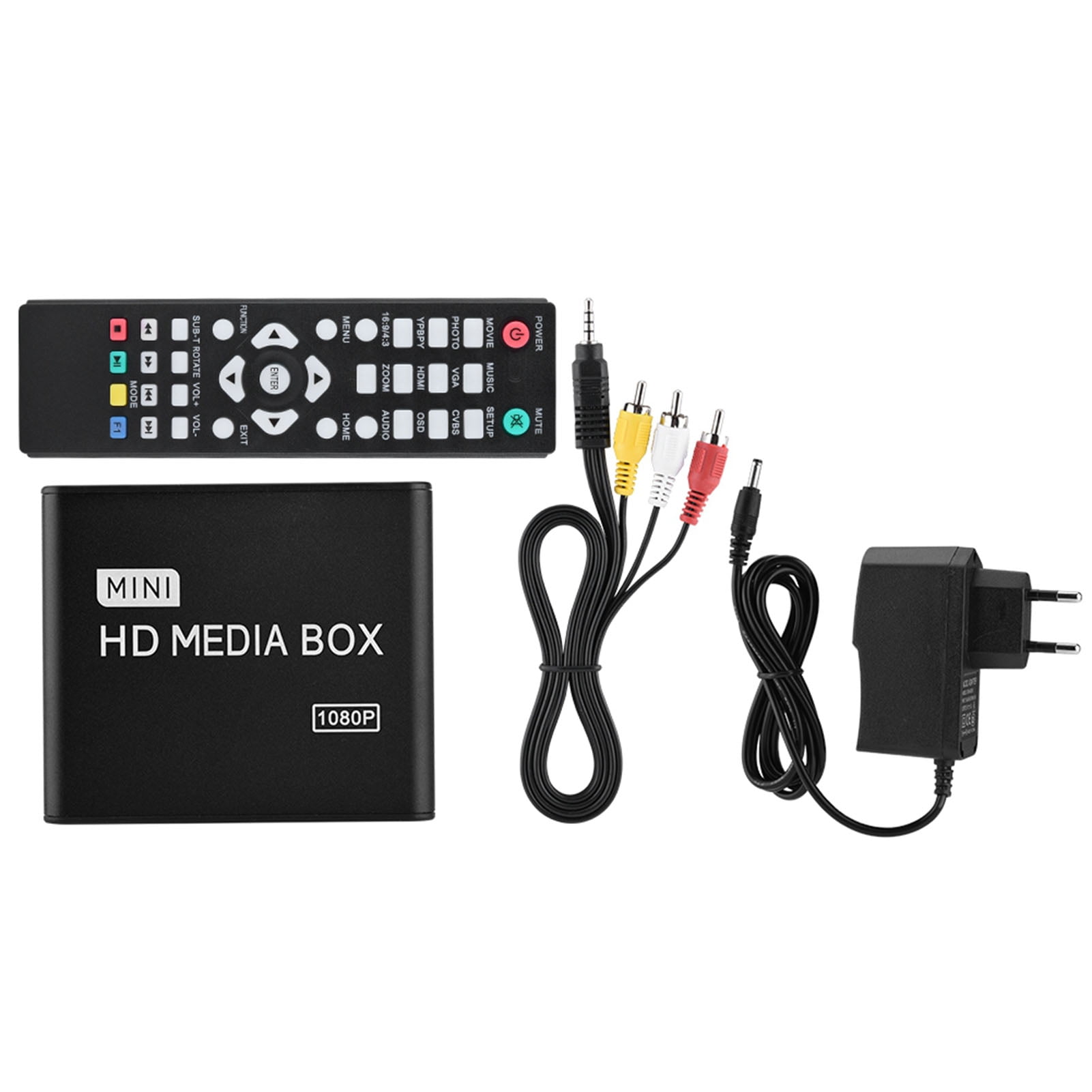 Media Playback Center with Remote Control Stereo Surround Media ...