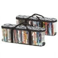 Media Storage Bag Organizer with Handles for DVDs or CDs Set of 2 - Set ...