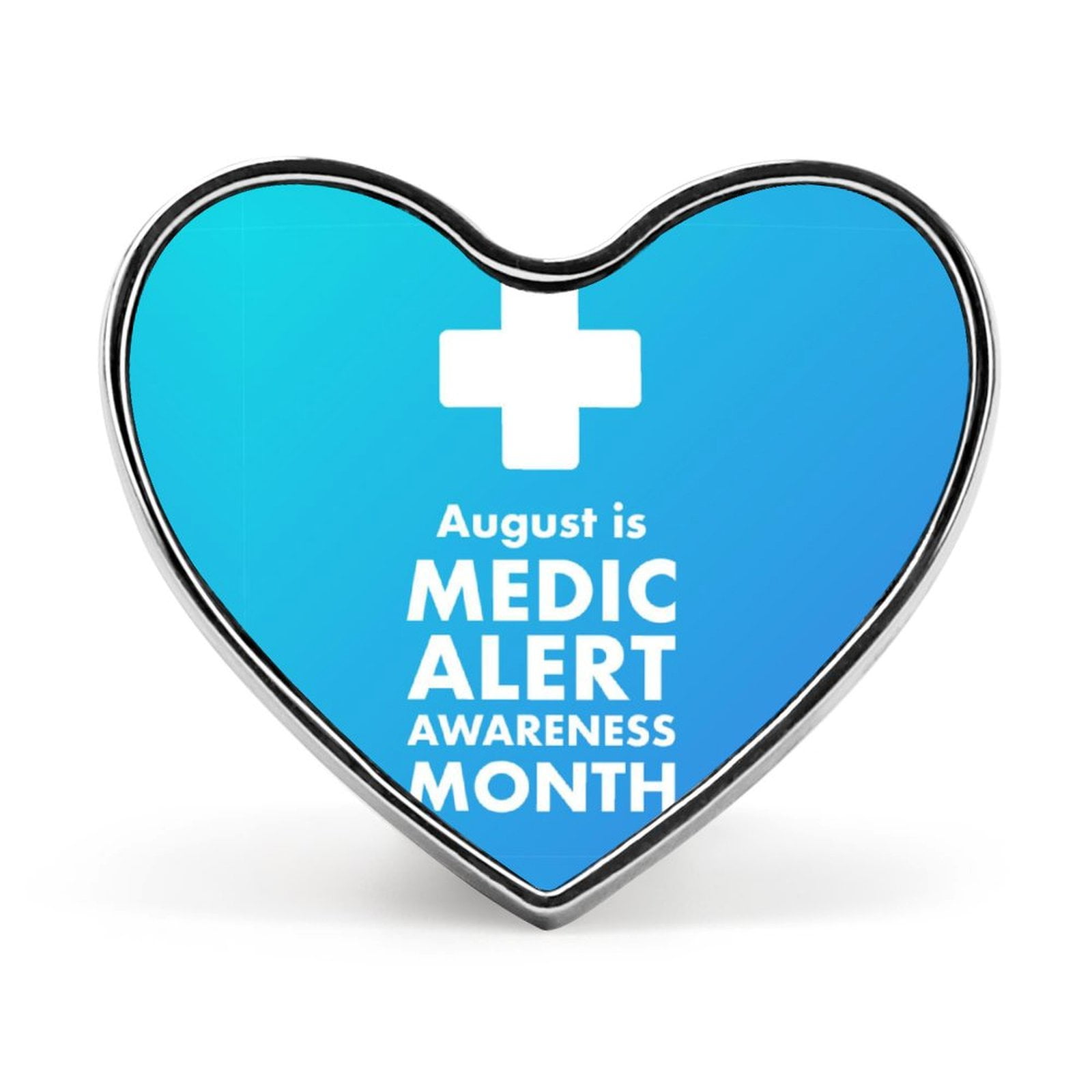 Medic Alert Awareness Month Pins Heart Buttons Enamel Badges Brooches ...