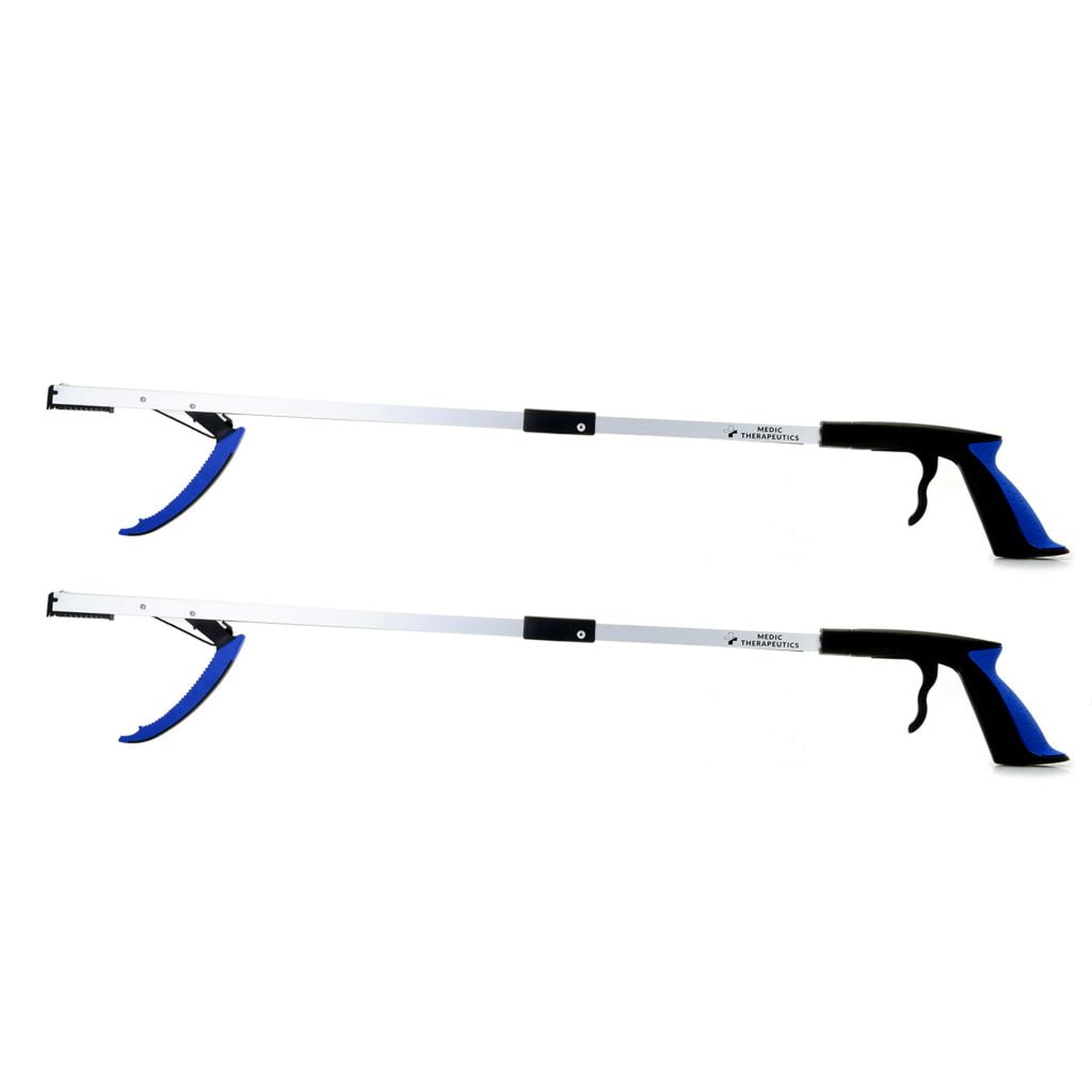 Medic Therapeutics 2-Pack Extra Long Reacher Grab Tool w/ Magnetic Tip ...
