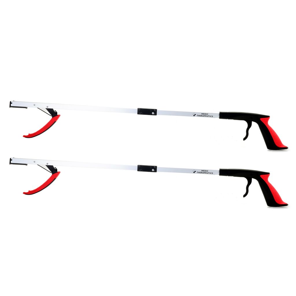Medic Therapeutics 2-Pack Extra Long Reacher Grab Tool w/ Magnetic Tip ...