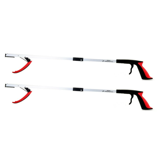 Medic Therapeutics 2-Pack Extra Long Reacher Grab Tool w/ Magnetic Tip ...