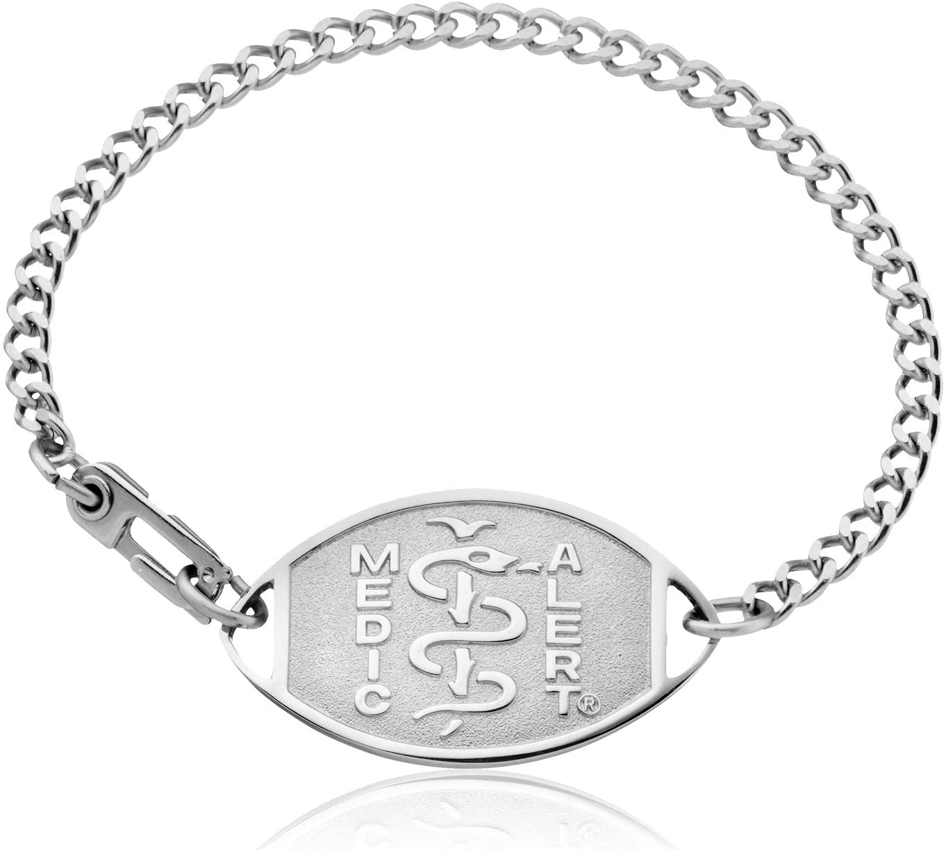 MedicAlert Foundation Classic Embossed Medical Alert ID Bracelet for ...