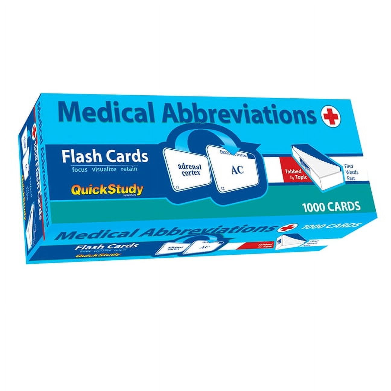 Medical Abbreviations Flash Cards (1000 cards) : a QuickStudy Reference ...