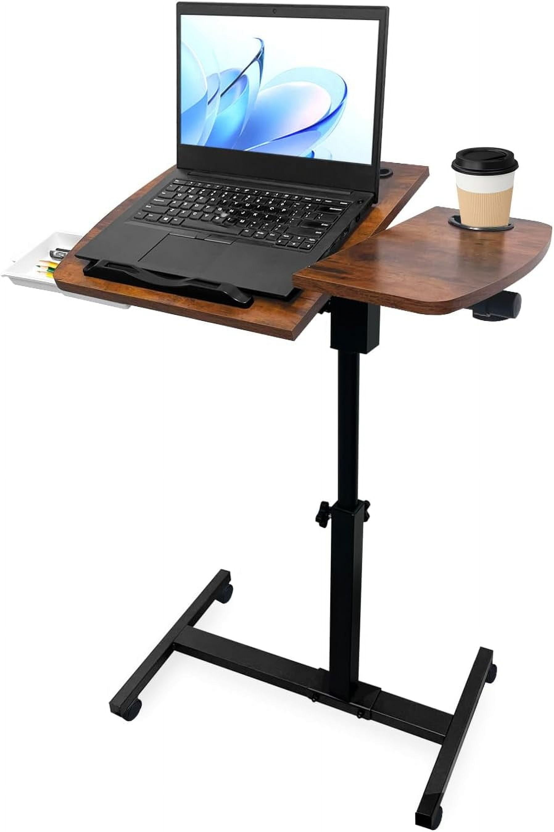 Medical Adjustable Overbed Bedside Table Teacher Podium Laptop Computer ...