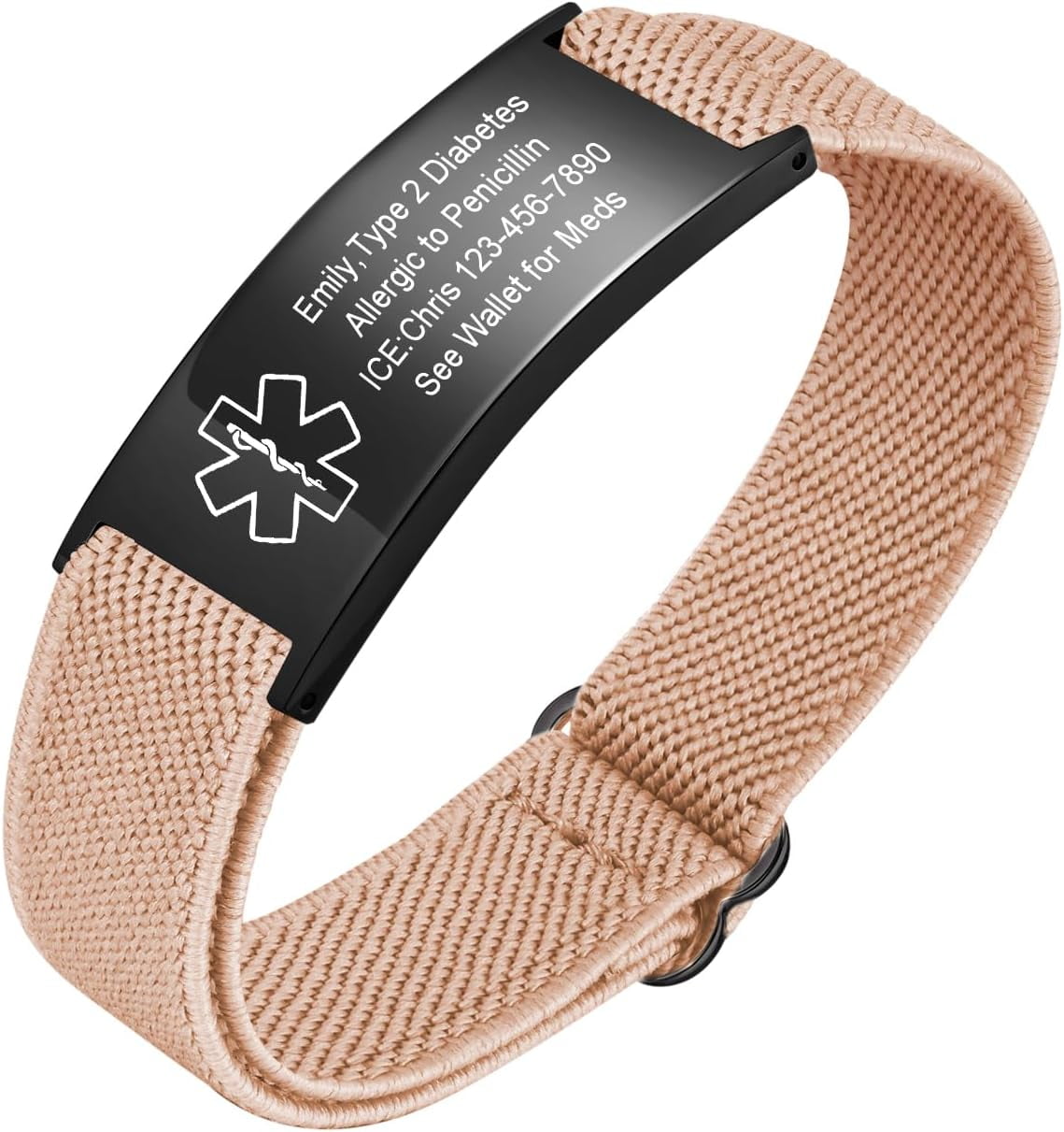 Medical Alert Bracelets For Men & Women Kids With Free Engraving ...