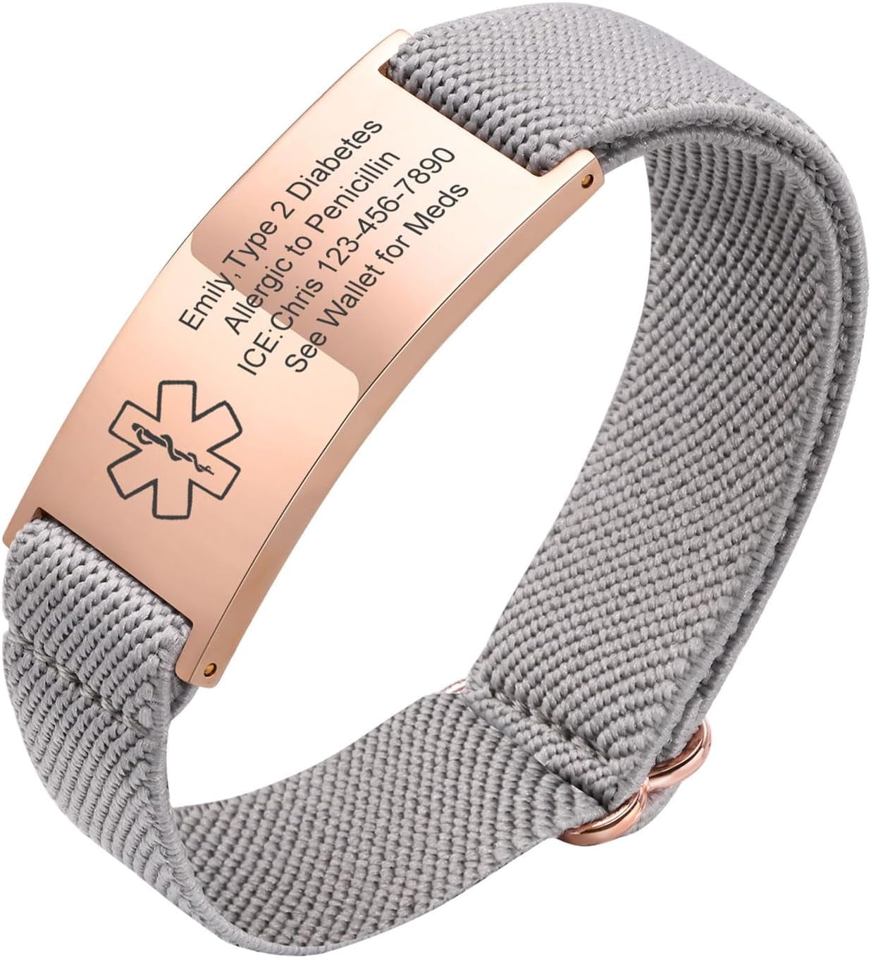 Medical Alert Bracelets For Men & Women Kids With Free Engraving ...