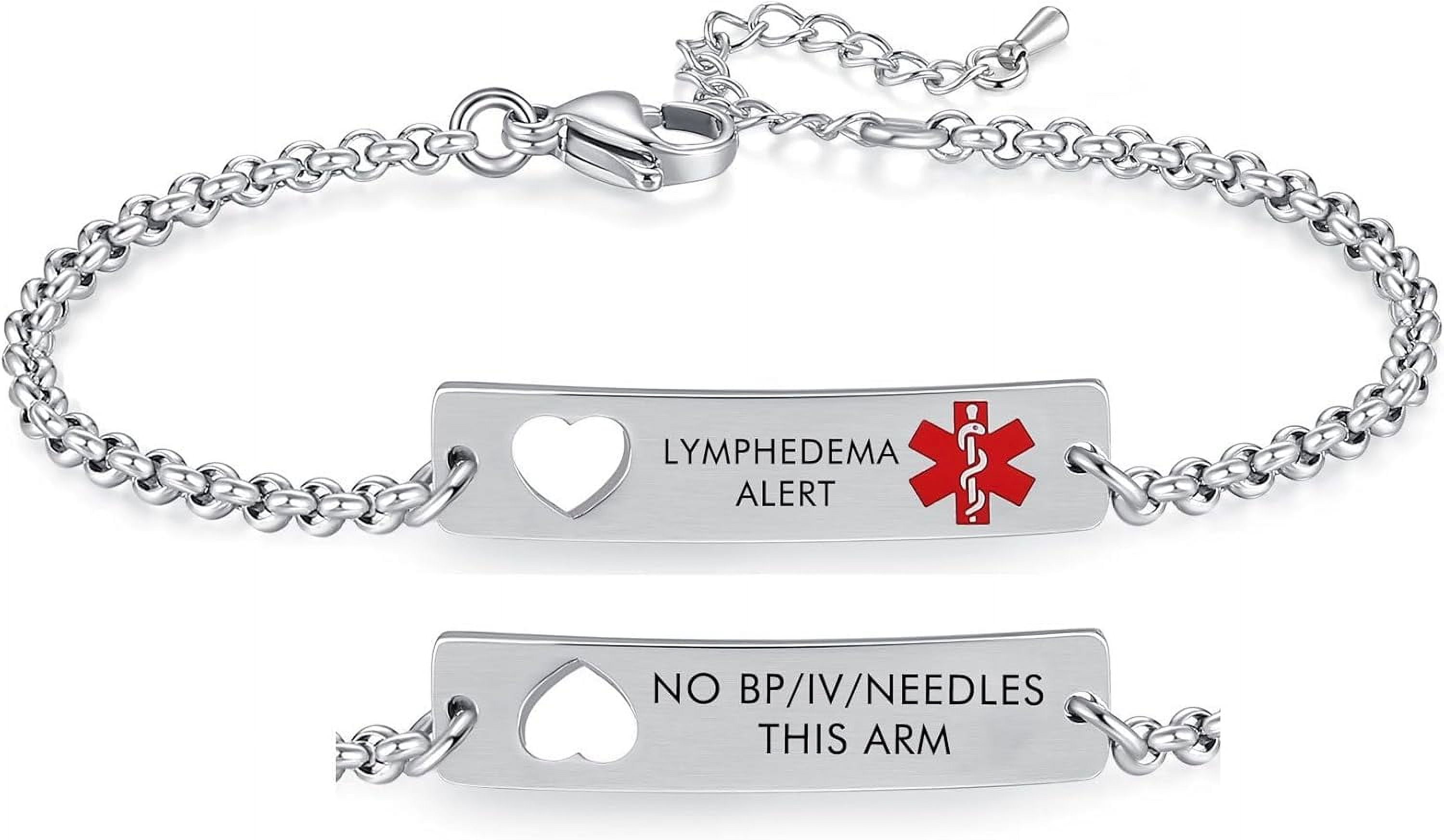 Medical Alert Bracelets For Women Adjustable Personalized Free Engrave ...