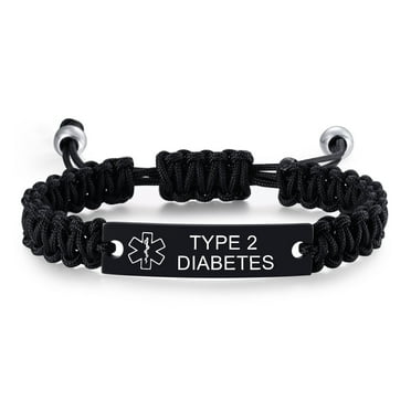 Women Men's Medical Alert PTSD Silicone Bracelet Personalized Engraved ...