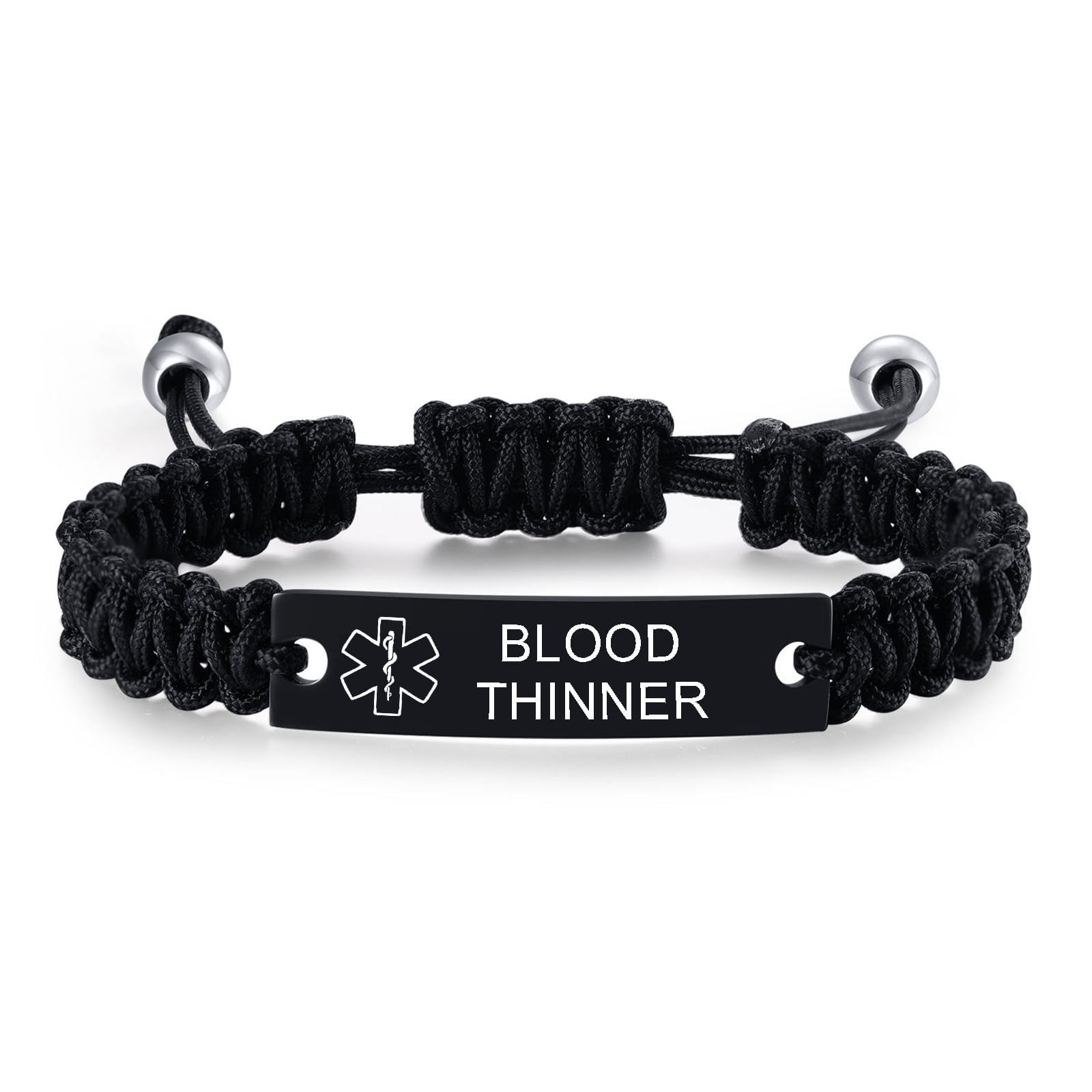 Medical Alert ID Bracelet for Men, Emergency First Aid Medic Bracelets ...