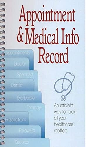 Medical Appointment and Information Organizer - 24 monthly grids to ...