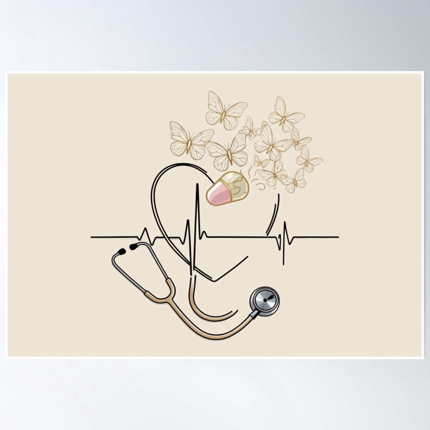 Medical Art Poster Wall Art, Modern Wall Decor, 24x36 UNFRAMED ...