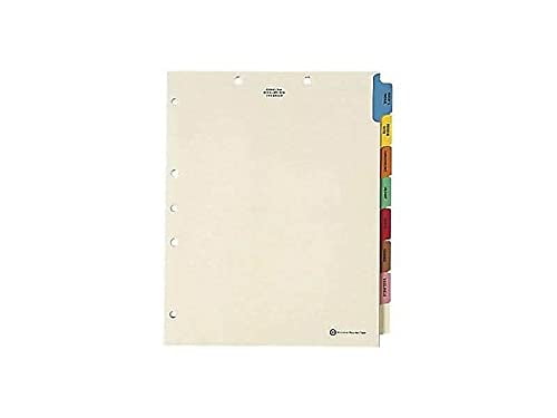 Medical Arts Press 8-Tab Chart Medical Indexes, 8.5-Inch W x 11-Inch H ...