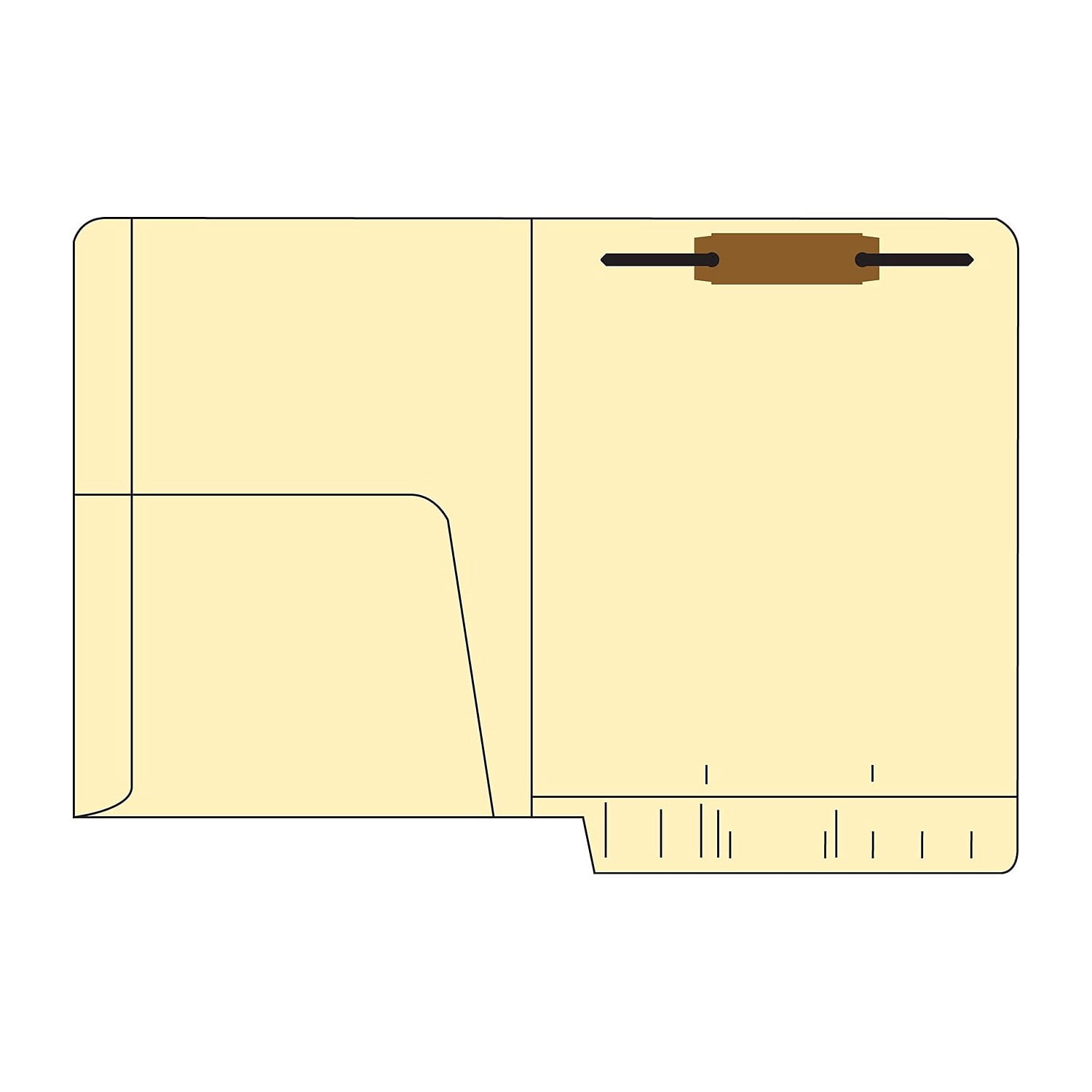 Medical Arts Press® End Tab Pocket Folder, 2" Expansion, 1 Fastener ...