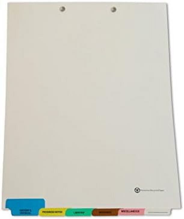Medical Arts Press Match Medical Chart Index Dividers- 6 Tabs, Letter ...