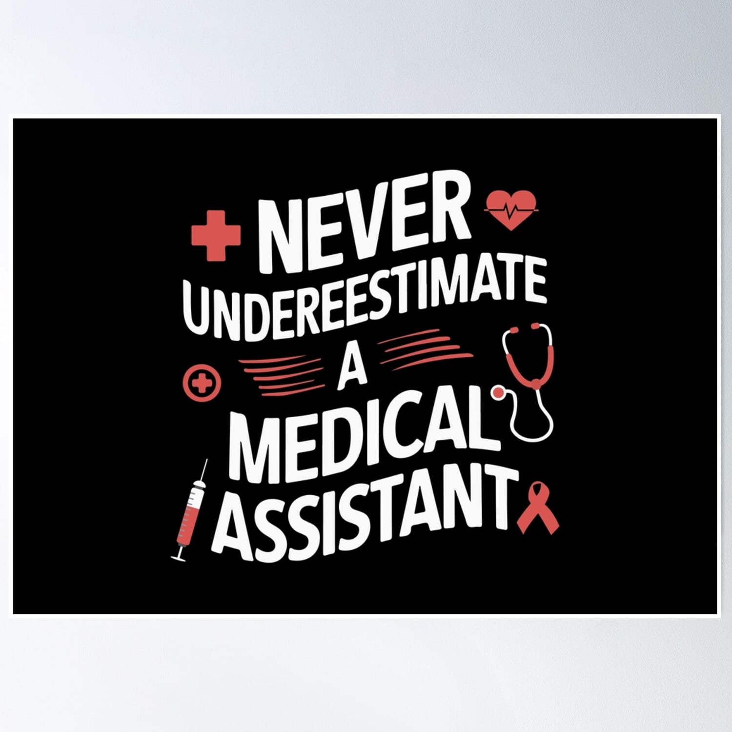 Medical Assistant Appreciation Gift Poster Wall Art, Modern Wall Decor ...