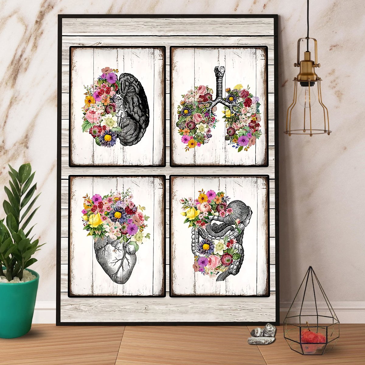 Medical Assistant Brain Lung Heart Circulatory Paper Poster No Frame ...