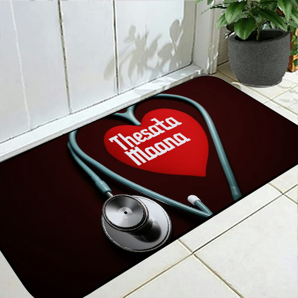 Medical Assistant Heart Carpet Indoor and Outdoor Door Mats, Anti Slip ...